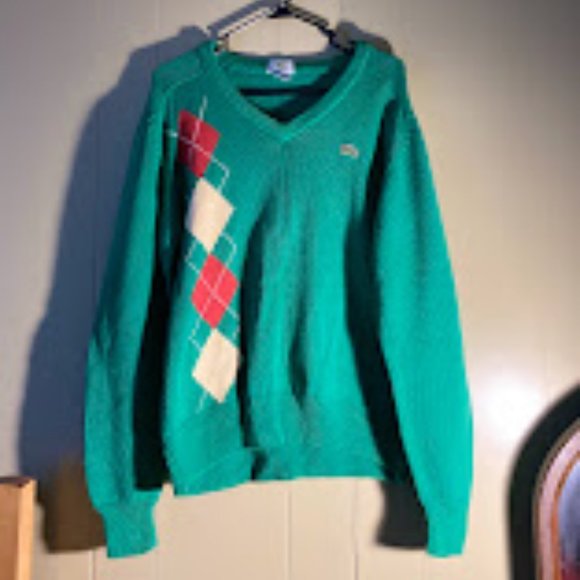 Lacoste | Sweaters | Vintage 8s Lacoste Alligator Sweater Size Medall ...